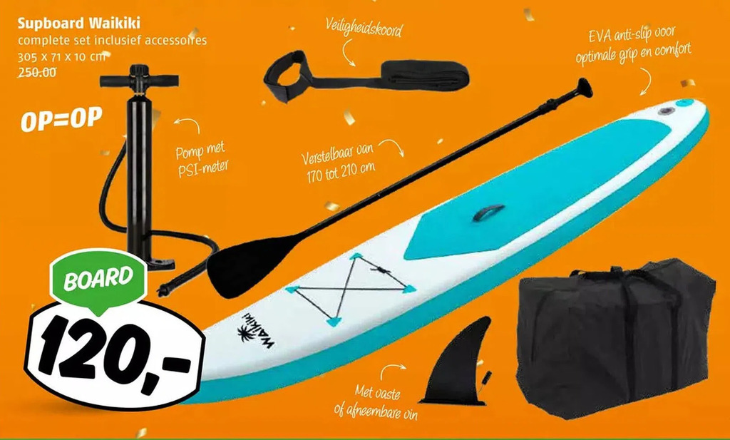 Supboard waikiki aanbieding bij Poiesz
