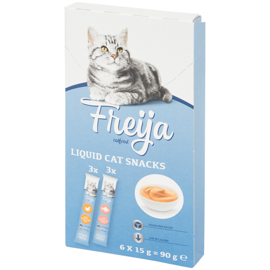 Freija vloeibare kattensnacks aanbieding bij Action