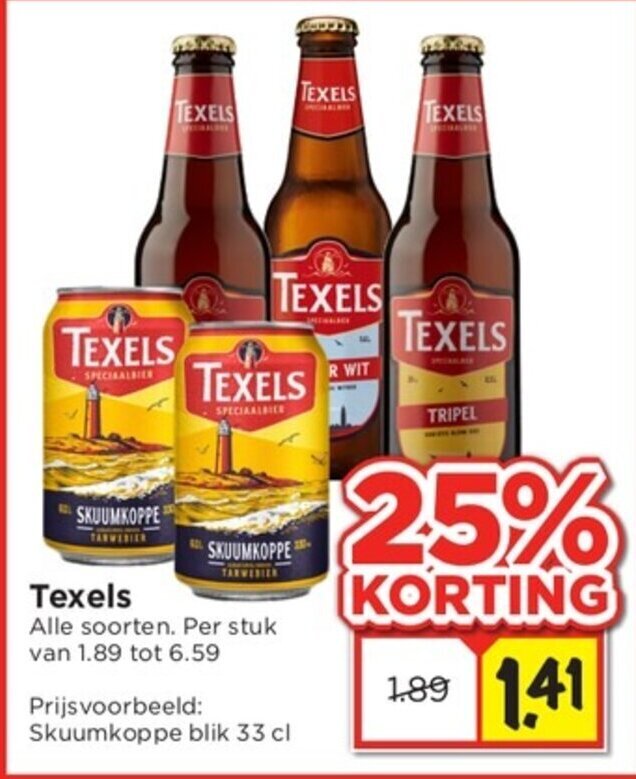 Texels skuumkoppe 33CL aanbieding bij Vomar Voordeelmarkt