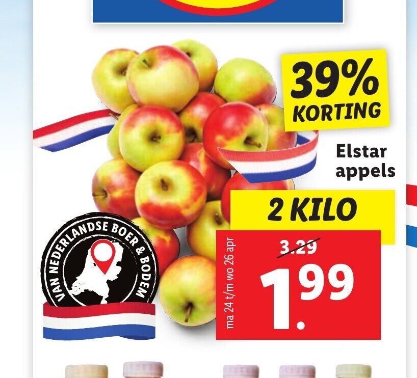 Elstar appels 2 kilo aanbieding bij Lidl