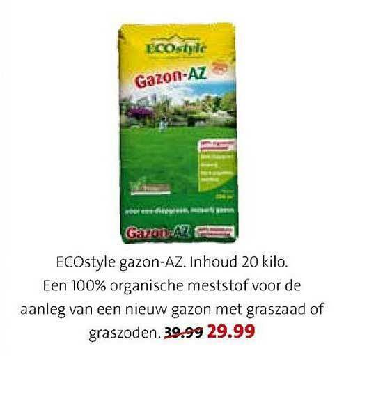 Ecostyle Gazon-AZ 20 kilo aanbieding bij Intratuin