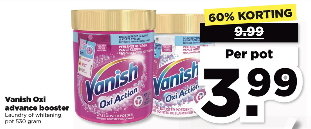 Vanish oxi advance booster aanbieding bij PLUS