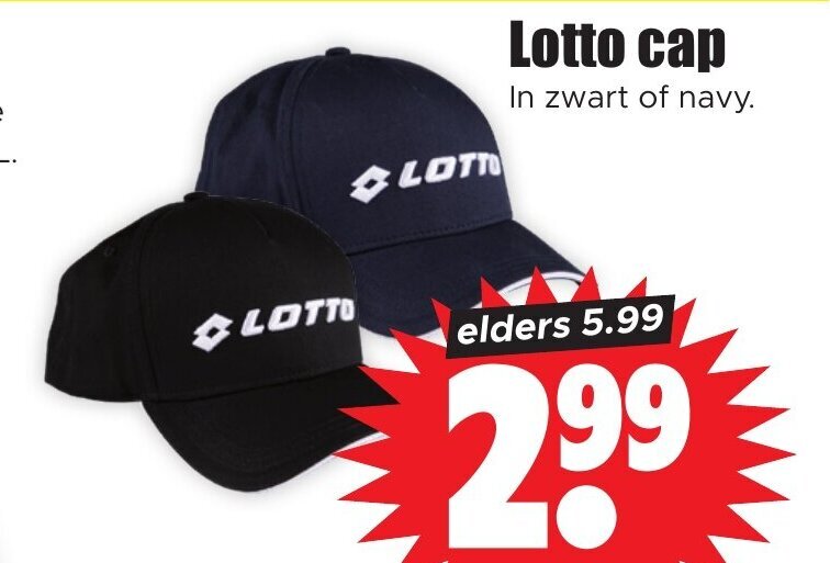 Lotto cap aanbieding bij Dirk