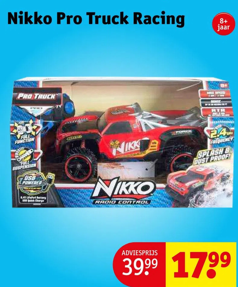 Nikko pro truck racing aanbieding bij Kruidvat