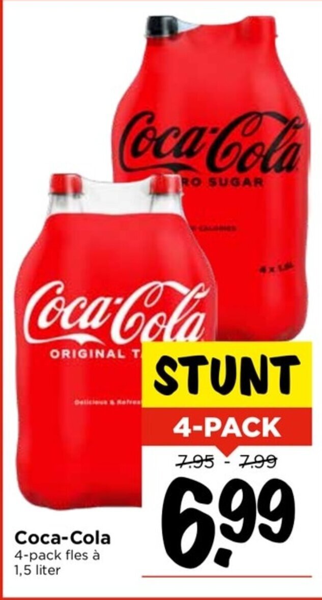 Coca-Cola 1,5 liter aanbieding bij Vomar