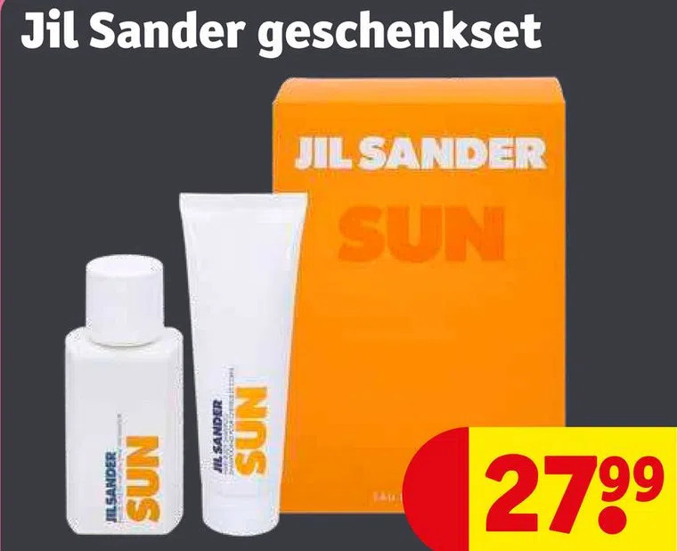 Jil sander geschenkset aanbieding bij Kruidvat