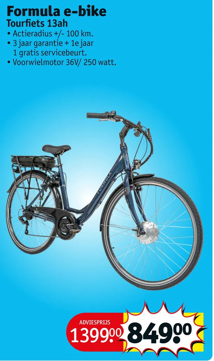 Formula e-bike aanbieding bij Kruidvat