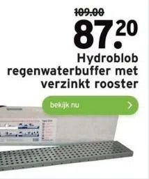 Hydroblob regenwaterbuffer met verzinkt rooster aanbieding bij GAMMA