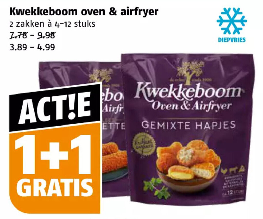 Kwekkeboom oven & airfryer 1+1 gratis aanbieding bij Poiesz