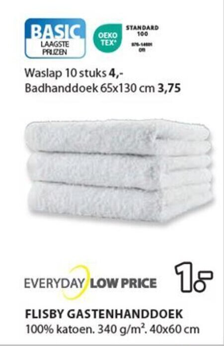 Flisby gastenhanddoek aanbieding bij Jysk