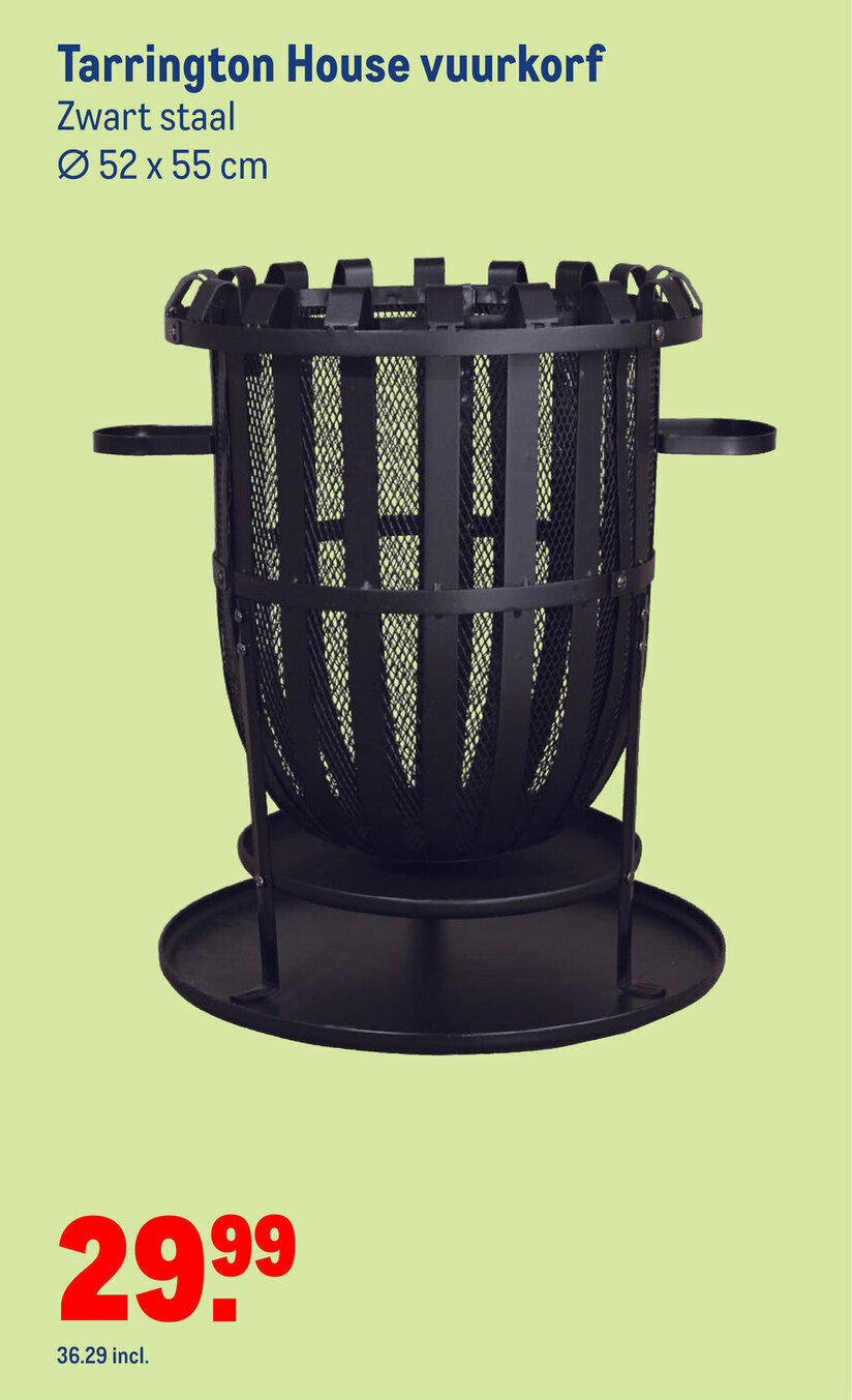 Tarrington House vuurkorf Ø 52 x 55 cm aanbieding bij Makro