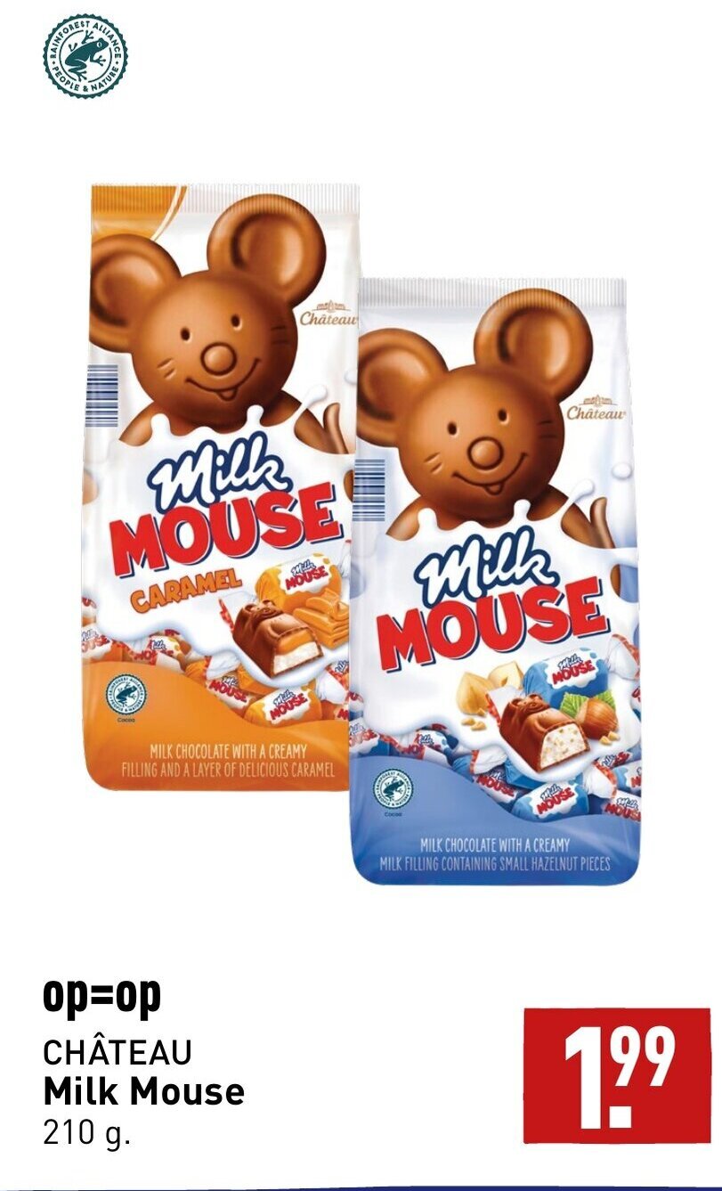 Milk Mouse 210G aanbieding bij ALDI