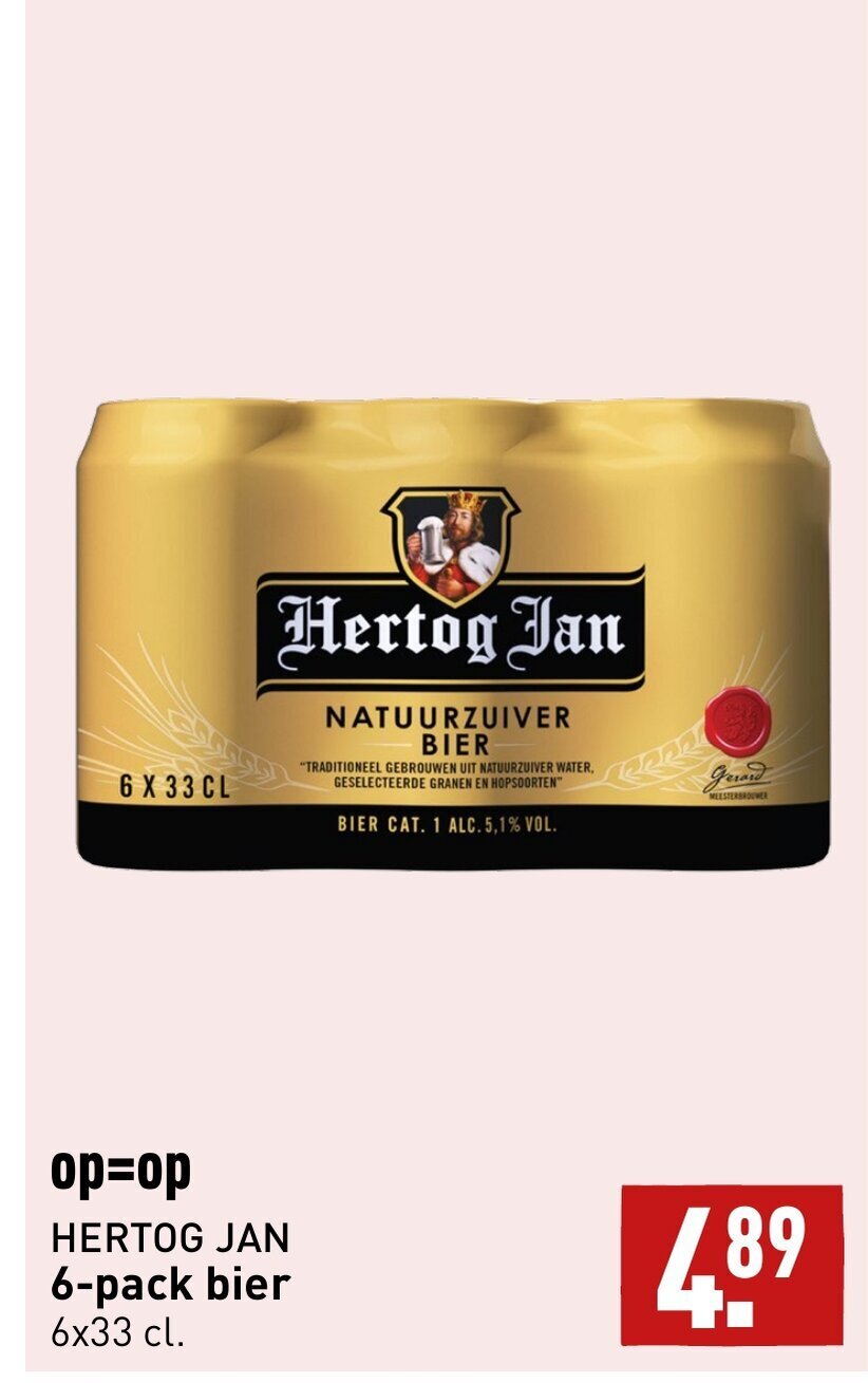 Hertog Jan 6 X 33 CL aanbieding bij ALDI