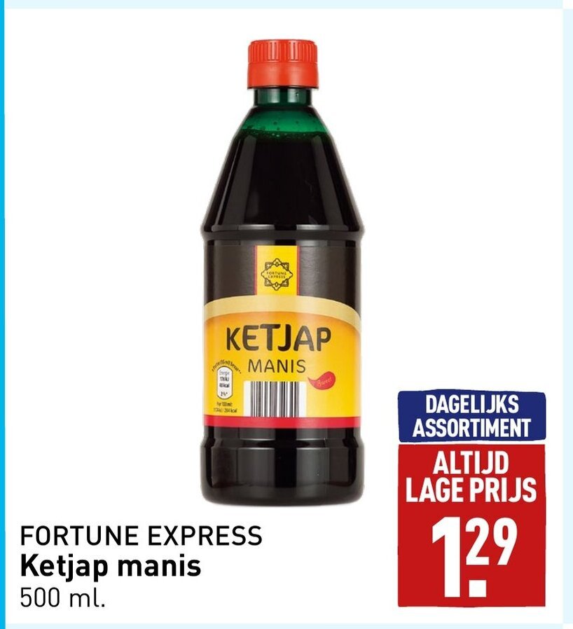 FORTUNE EXPRESS Ketjap manis 500 ml. aanbieding bij ALDI
