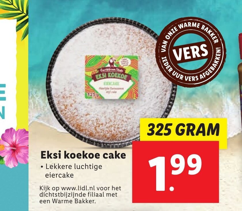 Eksi koekoe cake 325 gram aanbieding bij Lidl