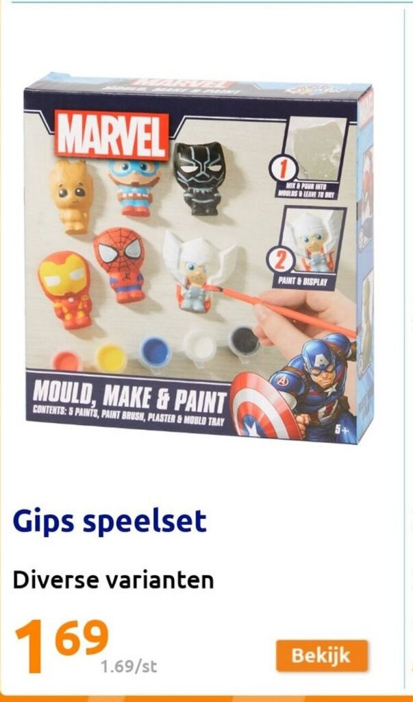 Gips speelset aanbieding bij Action