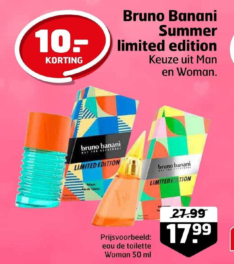 Bruno Banani Summer limited edition aanbieding bij Trekpleister