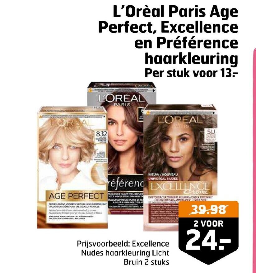 L'Oréal Paris Age Perfect, Excellence en Préférence haarkleuring ...