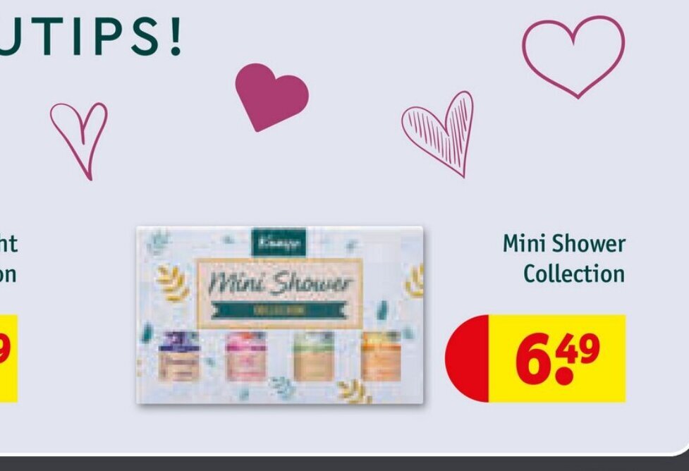 Mini Shower Collection aanbieding bij Kruidvat