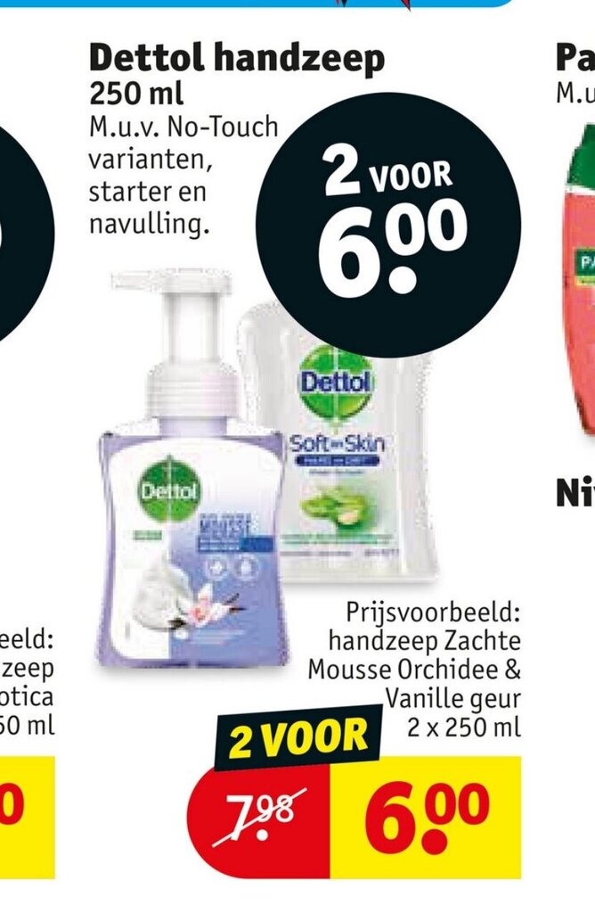 Dettol handzeep 250 ml aanbieding bij Kruidvat
