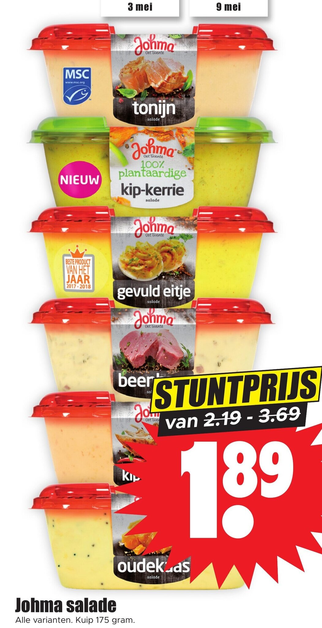 Johma salade 175g aanbieding bij Dirk