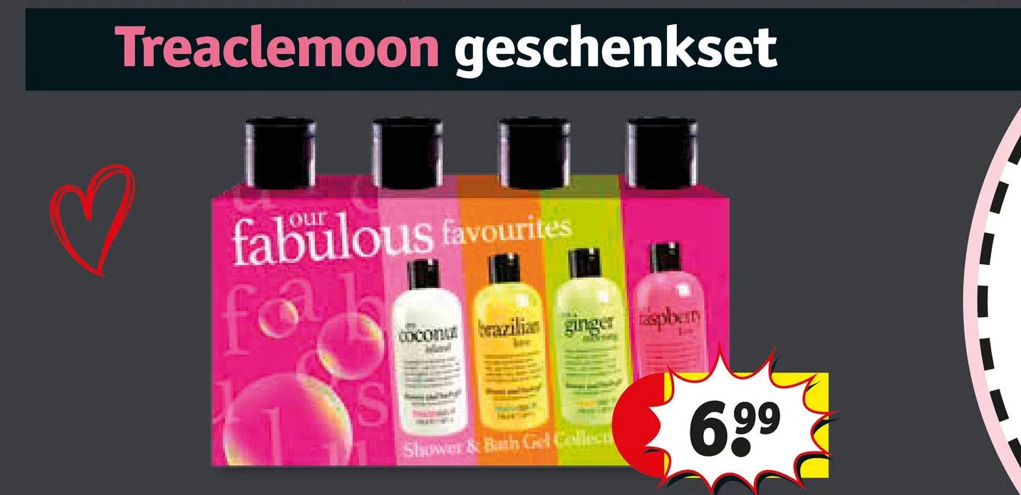 Treaclemoon geschenkset aanbieding bij Kruidvat