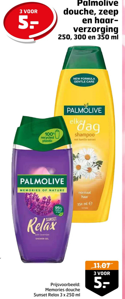 Palmolive douche, zeep en haar- verzorging aanbieding bij Trekpleister