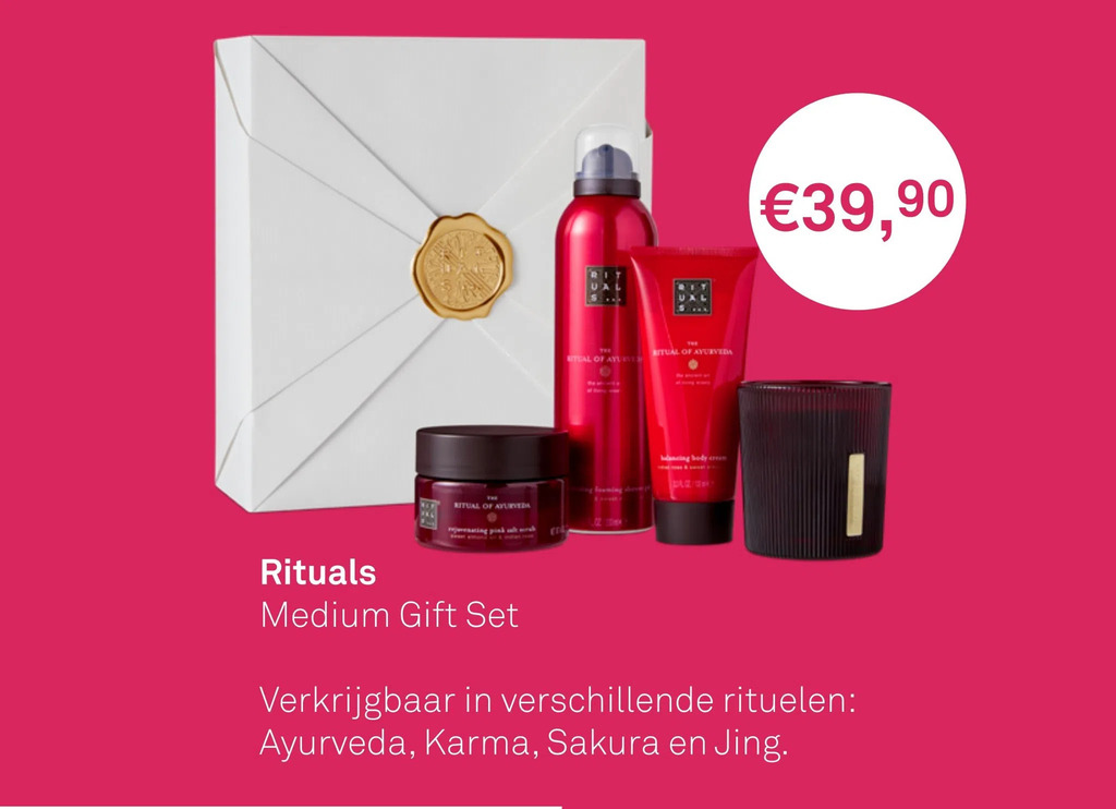 Rituals medium gift set aanbieding bij Mooi parfumerie