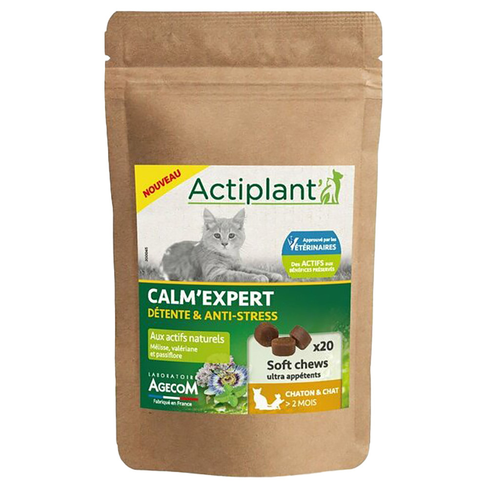 Actiplant soft chew calm voor katten - 2 x 40 g aanbieding bij Zooplus