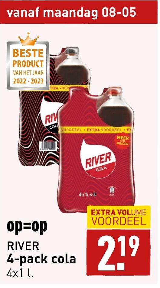 RIVER 4-pack cola aanbieding bij ALDI