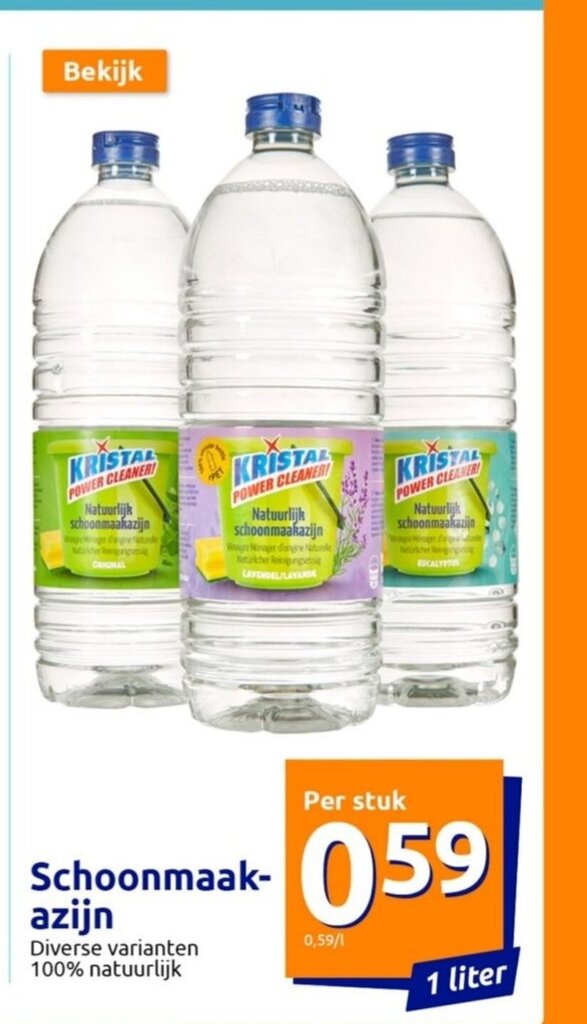 Schoonmaak-azijn 1 liter aanbieding bij Action