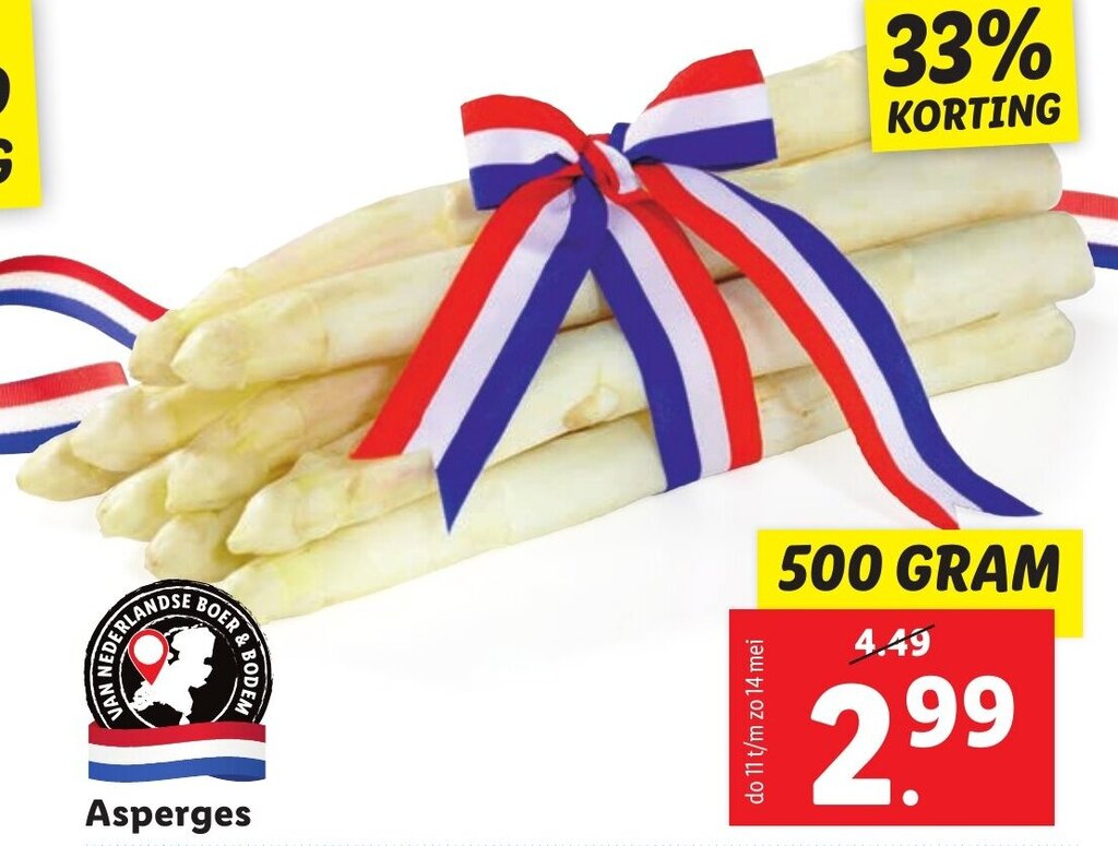 Asperges 500g aanbieding bij Lidl