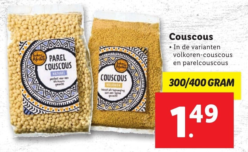 Couscous 300g aanbieding bij Lidl