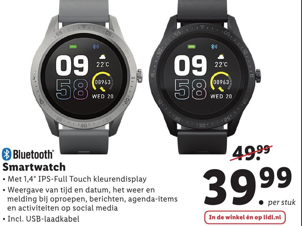 Bluetooth® Smartwatch aanbieding bij Lidl
