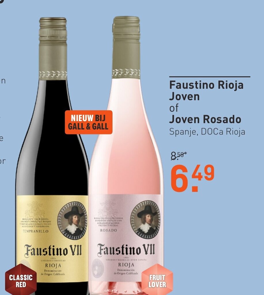Faustino Rioja Joven of Joven Rosado Spanje, DOCa Rioja aanbieding bij ...