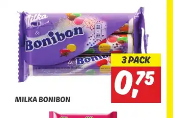 MILKA BONIBON 3 PACK aanbieding bij Dekamarkt