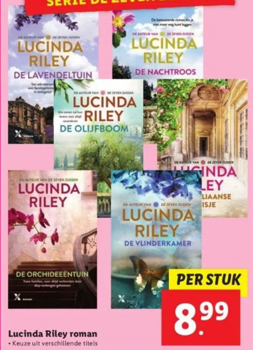Lucinda Riley roman aanbieding bij Lidl