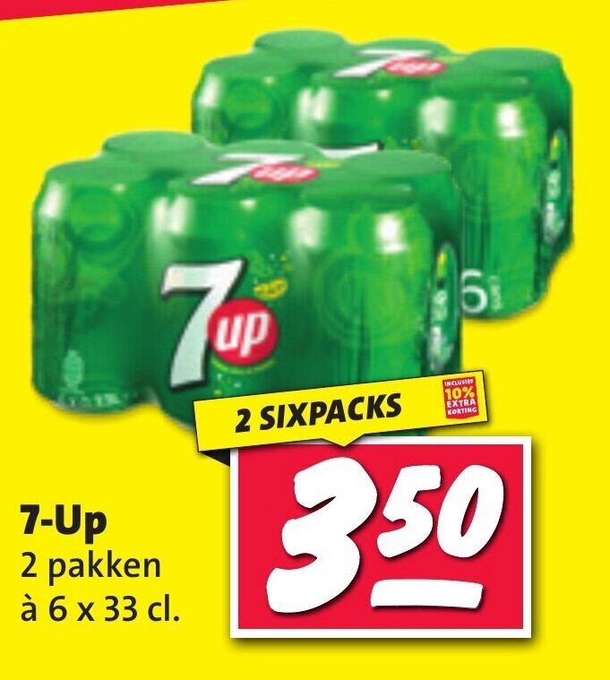 7-Up 2 SIXPACKS aanbieding bij Nettorama