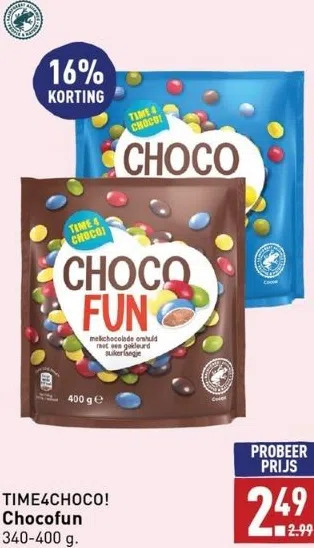 Time4choco! chocofun aanbieding bij ALDI