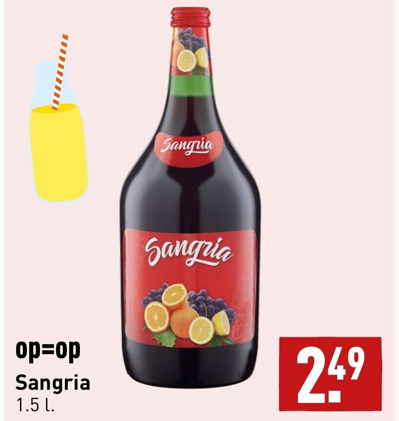 Sangria 1.5L aanbieding bij ALDI