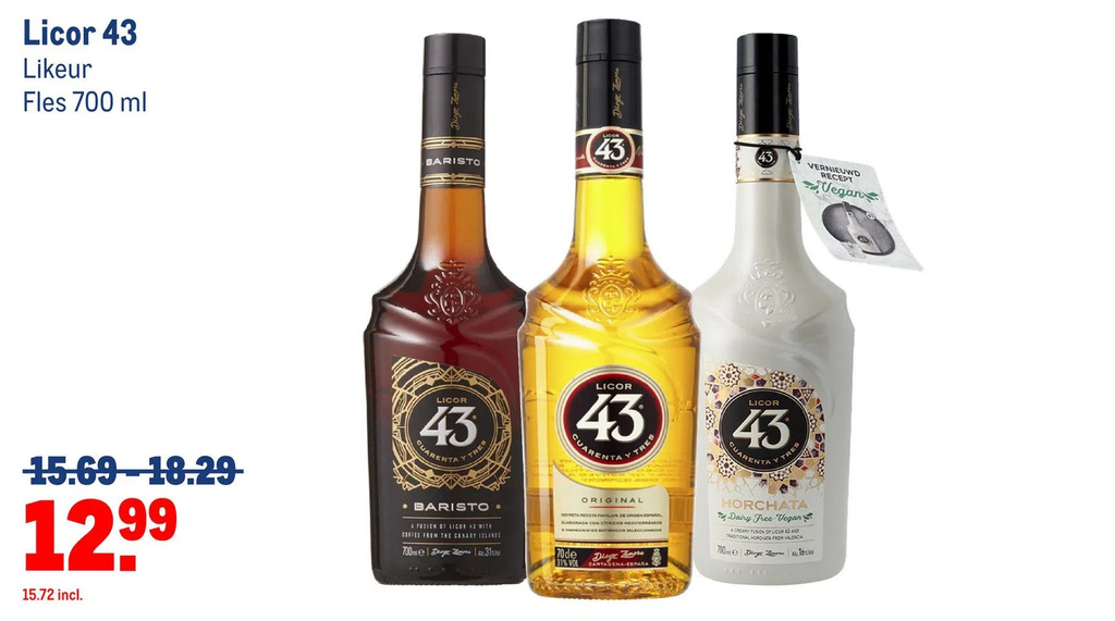 Licor 43 likeur aanbieding bij Makro