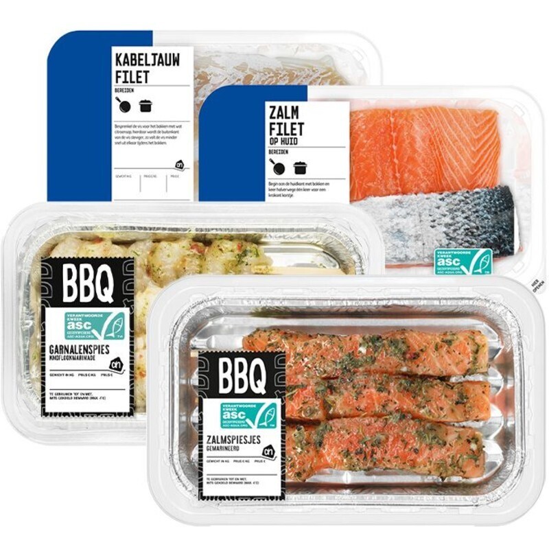 Ah vis bbq pakket aanbieding bij Albert Heijn