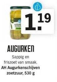 Augurken aanbieding bij Albert Heijn