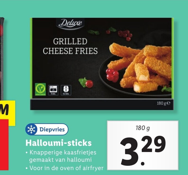 Halloumi-sticks 180 g aanbieding bij Lidl