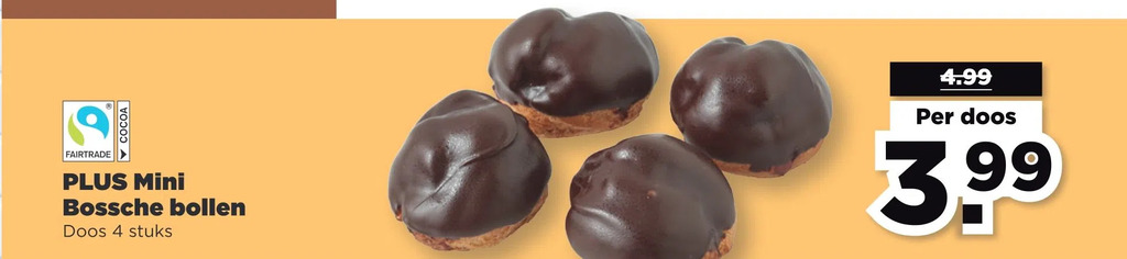 Plus mini bossche bollen aanbieding bij PLUS