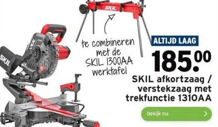 Skil afkortzaag / verstekzaag met trekfunctie 1310aa aanbieding bij GAMMA
