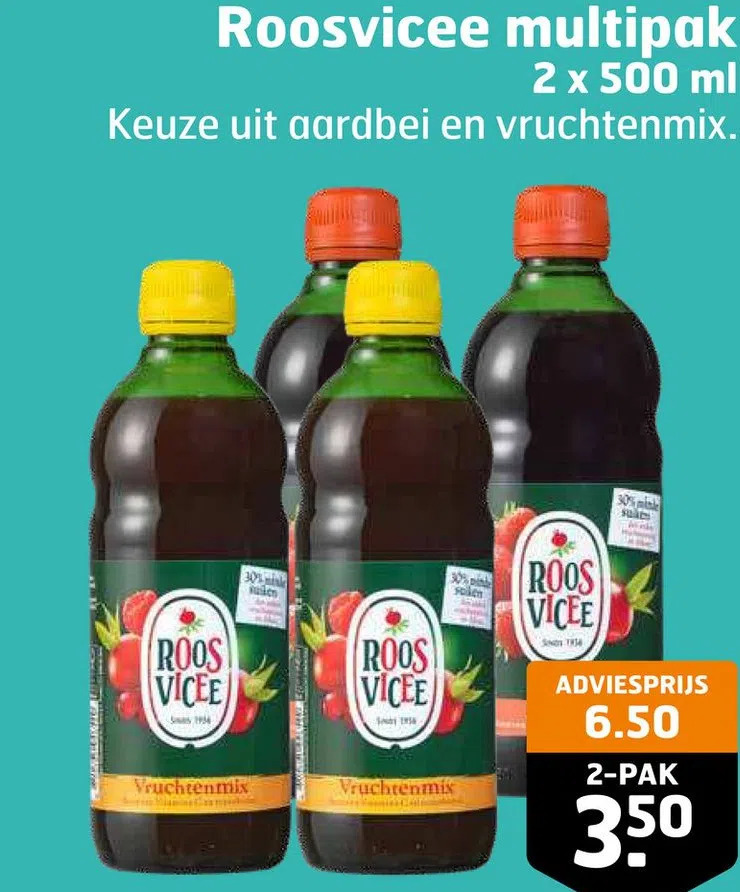 Roosvicee multipak aanbieding bij Trekpleister