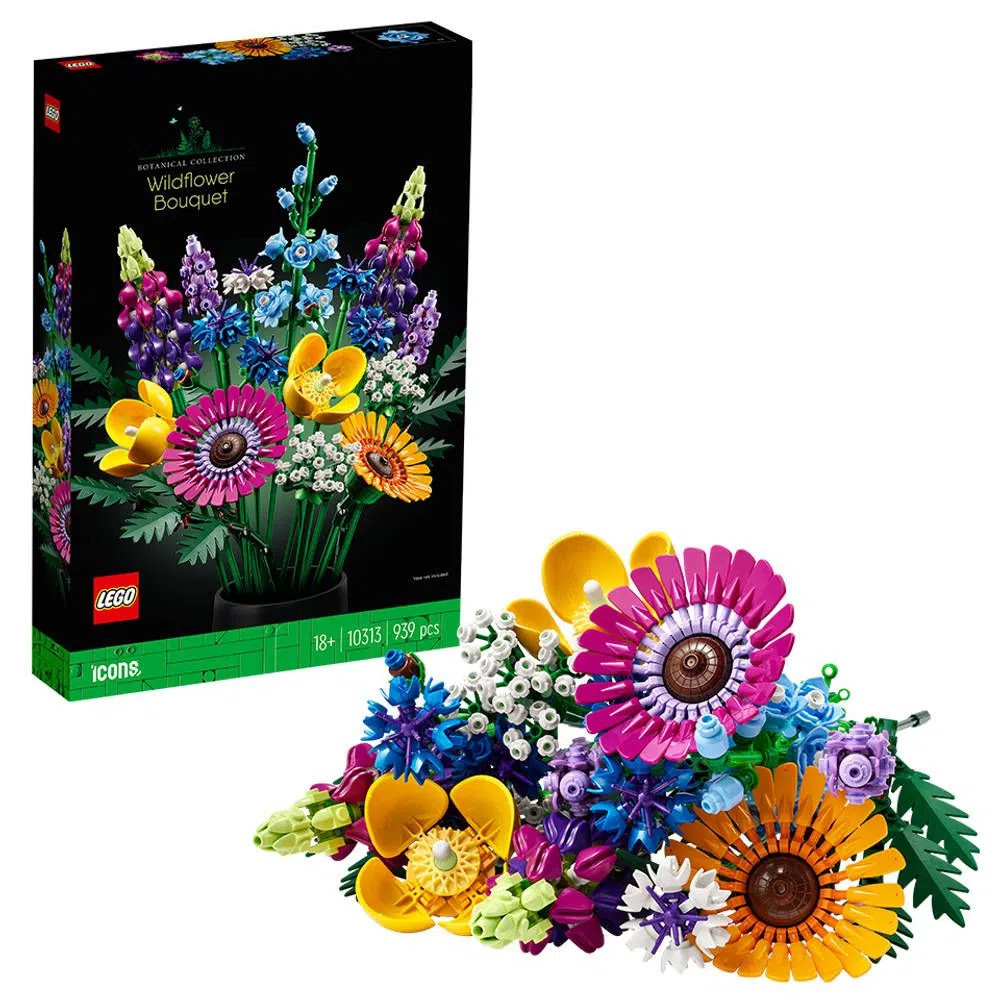 Lego icons botanical collection wilde bloemenboeket 10313 aanbieding ...