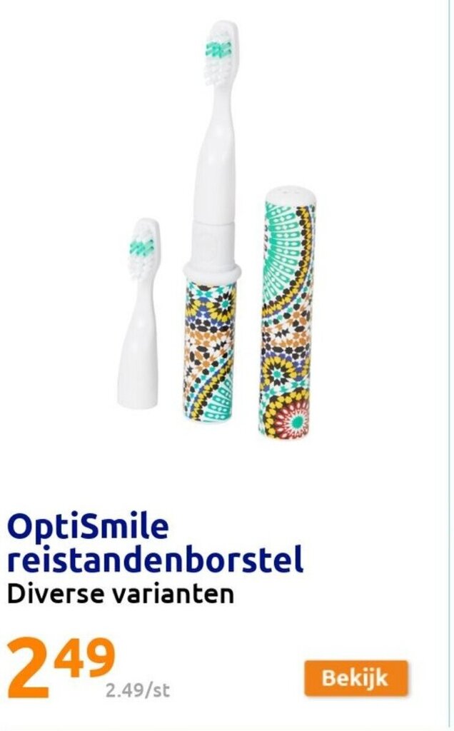 OptiSmile reistandenborstel aanbieding bij Action
