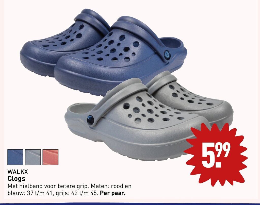 WALKX Clogs aanbieding bij ALDI